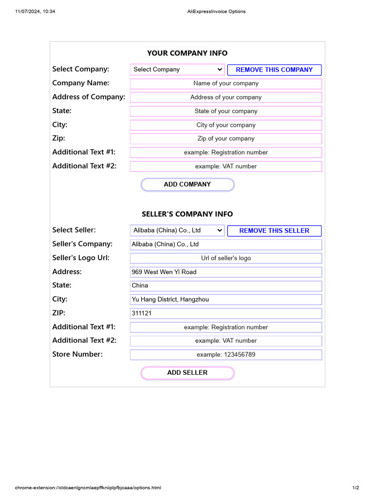 AliExpressInvoice Options | PDF | Business | Finance & Money Management