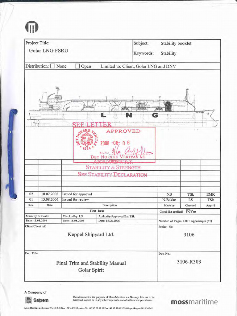 3106-R303 - 02 - Final Trim and Stability Manual | PDF | Shipping