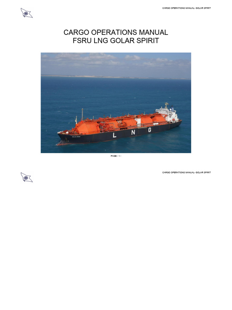 Engines Data Golar Spirit | PDF | Propane | Liquefied Natural Gas
