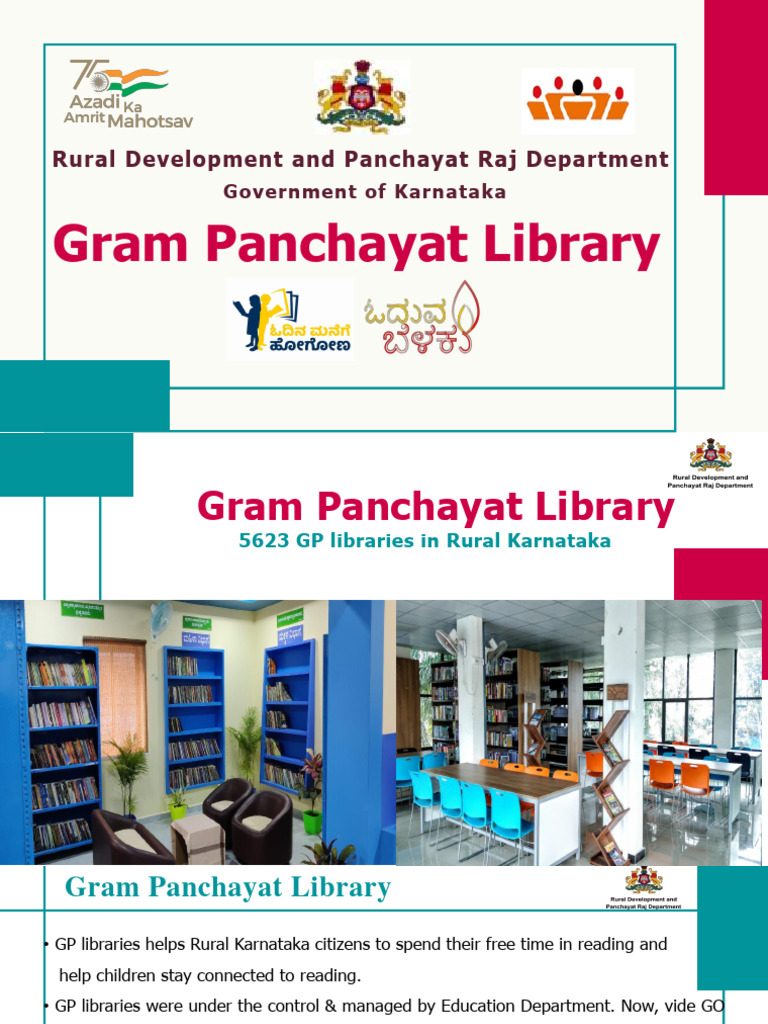 Revival of Rural Libraries RDPR Dept Govt of Karnataka | PDF | Libraries