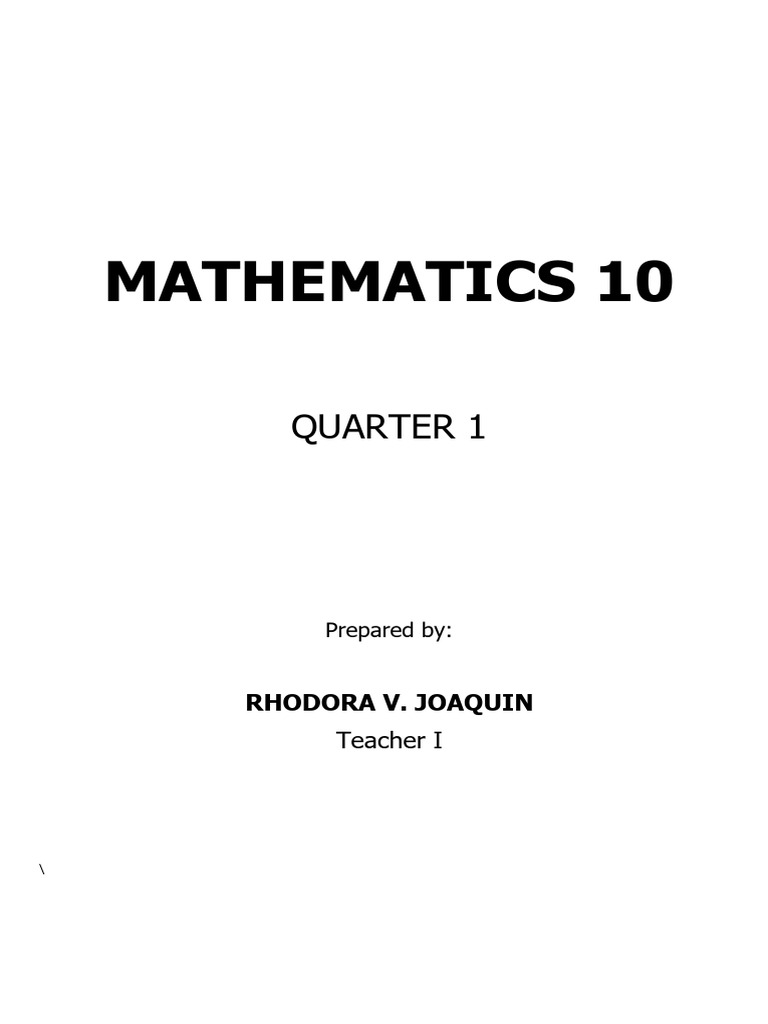 Remedial Worksheets_quarter 1 | PDF | Mean | Mathematics