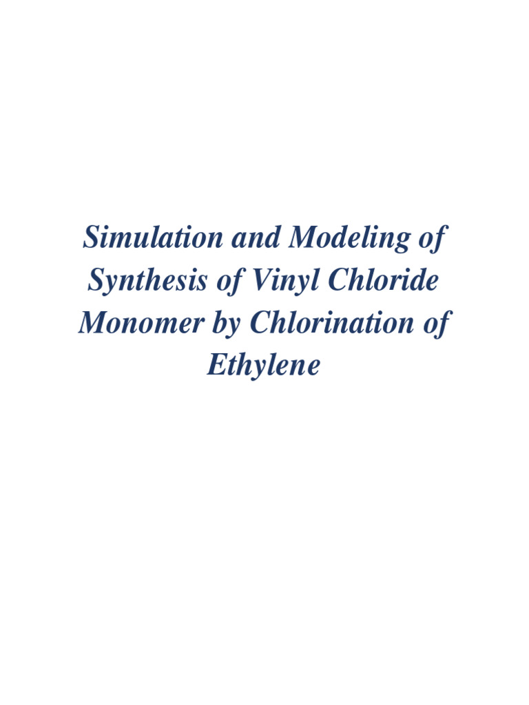 VCM Production Final | PDF | Polyvinyl Chloride | Chlorine