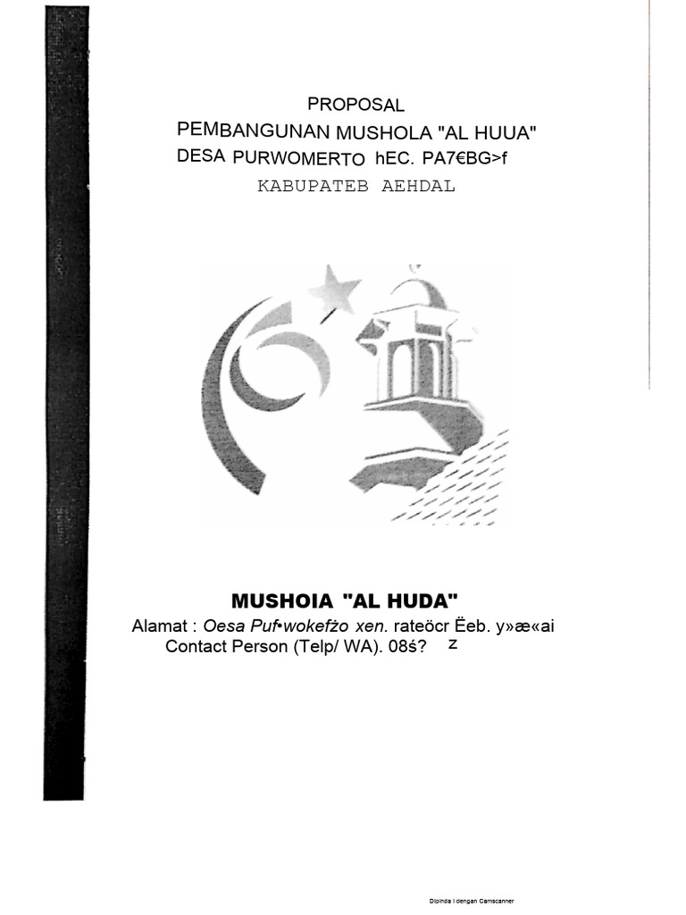 Contoh Propsala Masjid-Musholla | PDF