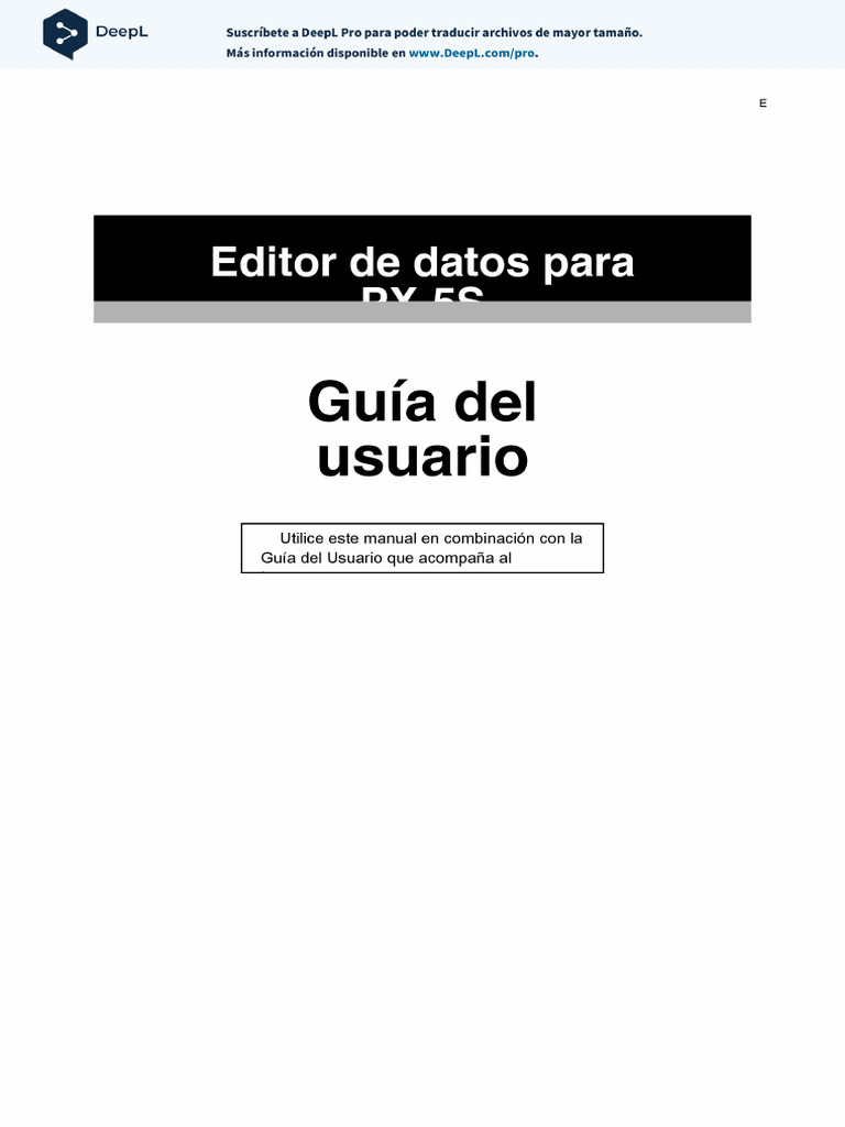 Dataeditorpx5-E1a Es Imprimible | PDF