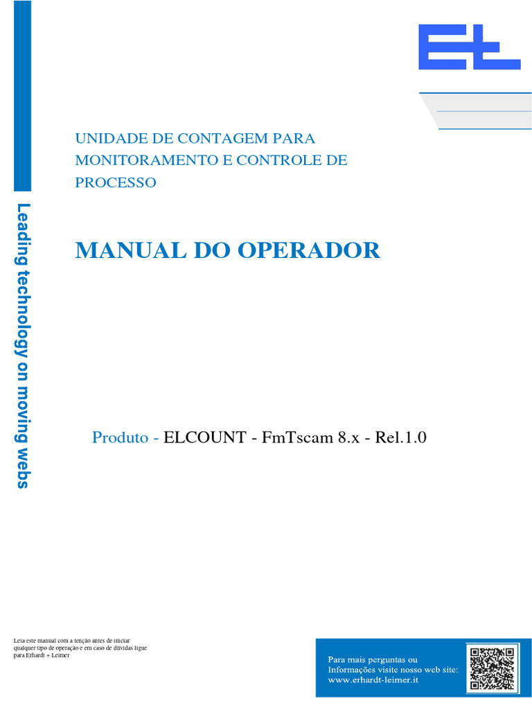 ELCOUNT - Manual Do Operador PT 2.0 | PDF | Câmera | Rede elétrica