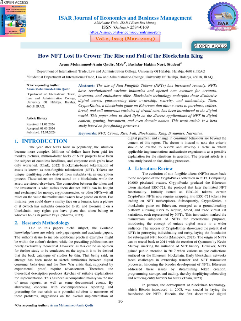 NFT Market Dynamics: Rise and Fall | PDF | Cryptocurrency