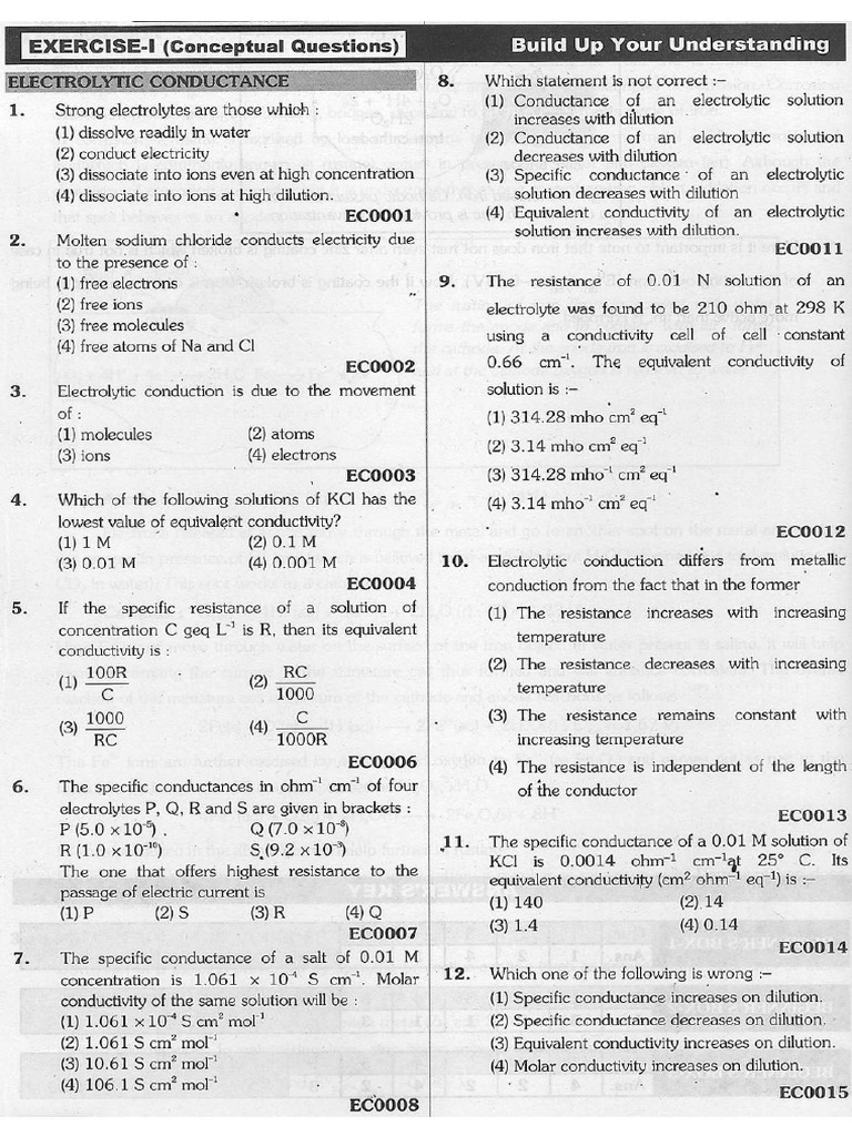 ELECTROCHEMISTRY ALLEN MODULE - Page-0001 | PDF