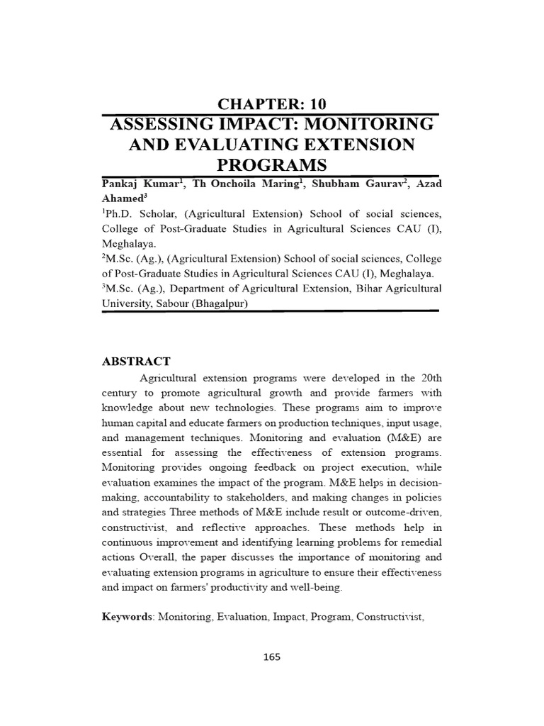 Assessing Impact | PDF | Evaluation | Learning