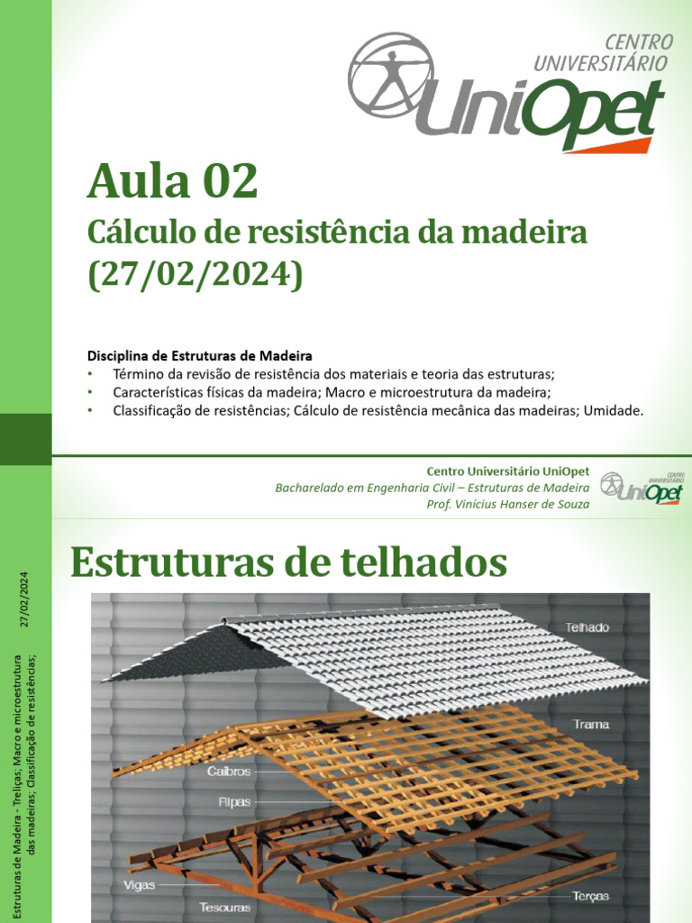 Cálculo e Estruturas de Madeira em Engenharia | PDF | Madeira