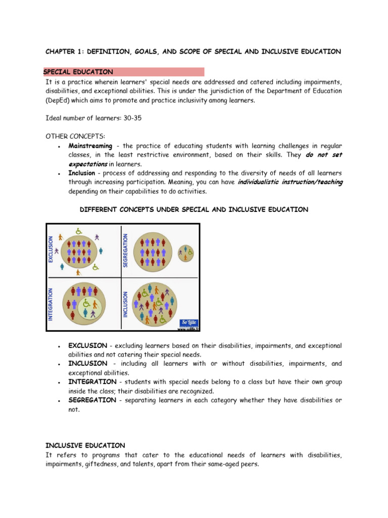 Educ 65 Midterms Reviewer | PDF | Inclusion (Education) | Special Education