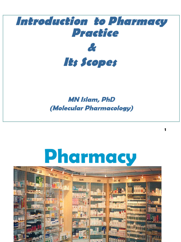 Overview of Pharmacy Practice and Roles | PDF | Pharmacy | Pharmacist
