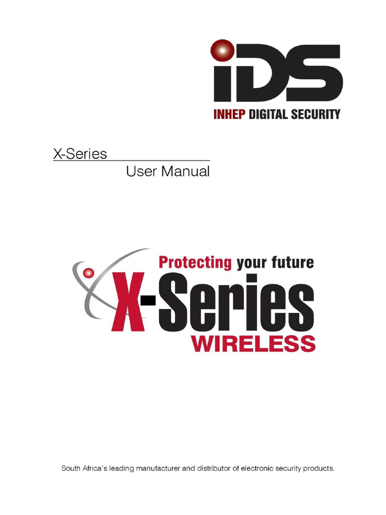 IDS X-Series User Manual | PDF | Security Alarm | Computing