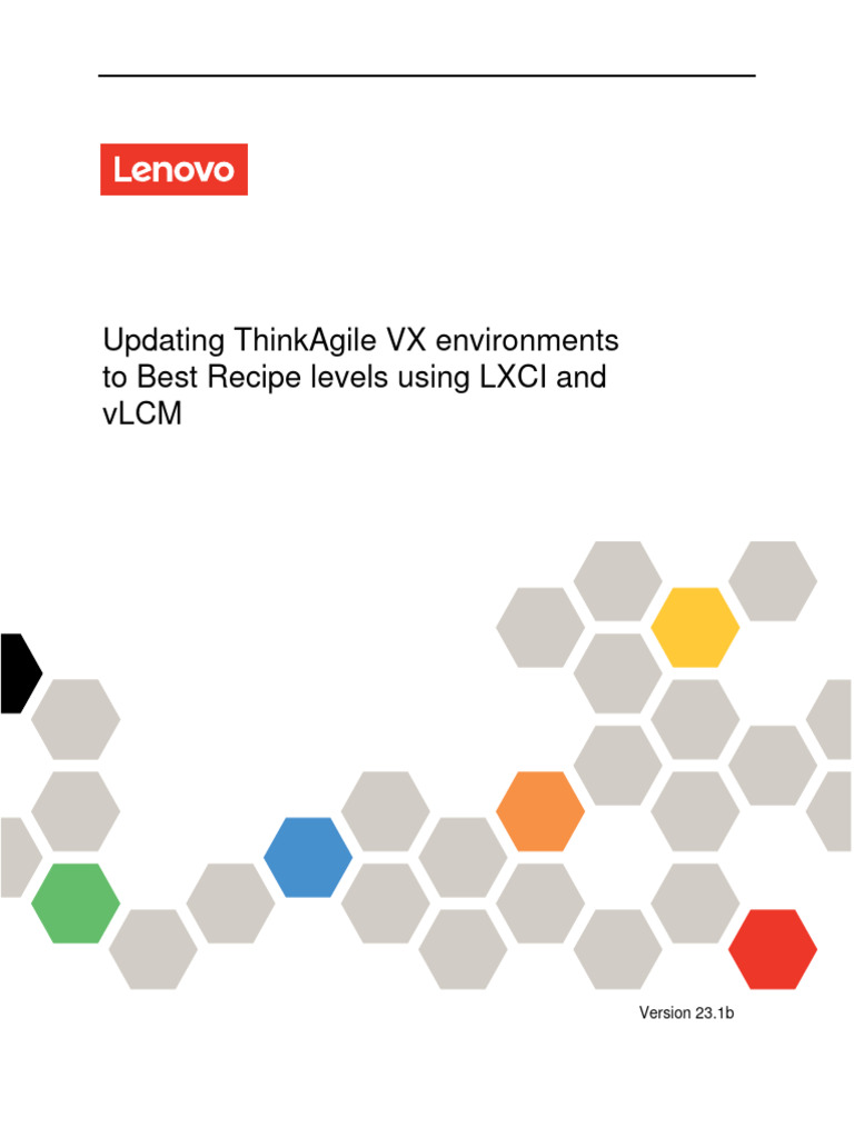 Updating ThinkAgile VX Environments Using VLCM 23.1b | PDF | Software Repository | Computing
