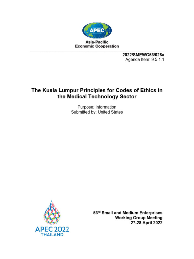 APEC Kuala Lumpur Principles | PDF | Regulatory Compliance | Business Ethics