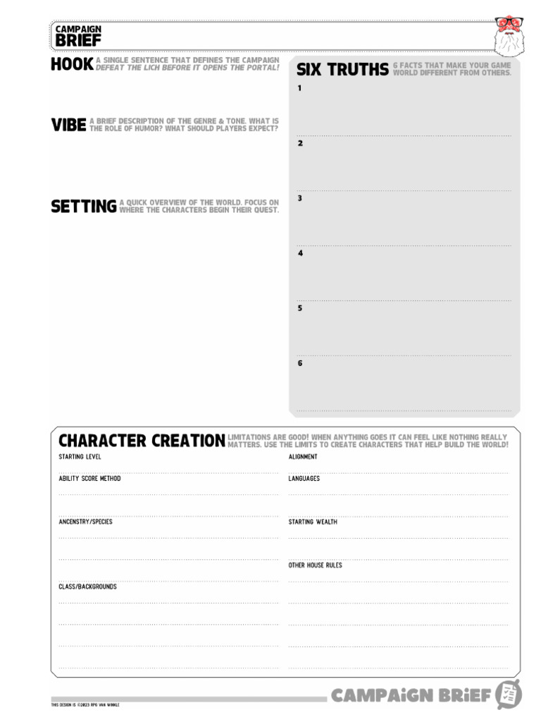 CampaignBrief Fillable | PDF