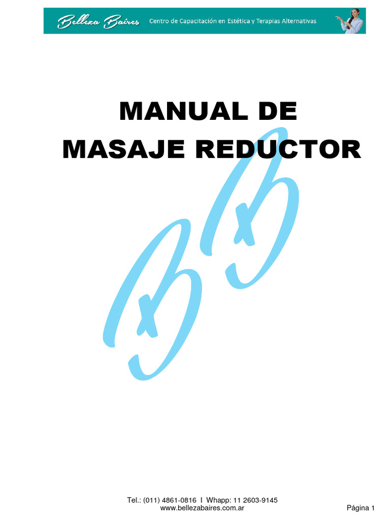 Manual de Masaje Reductor | PDF | Masaje | Tejido adiposo