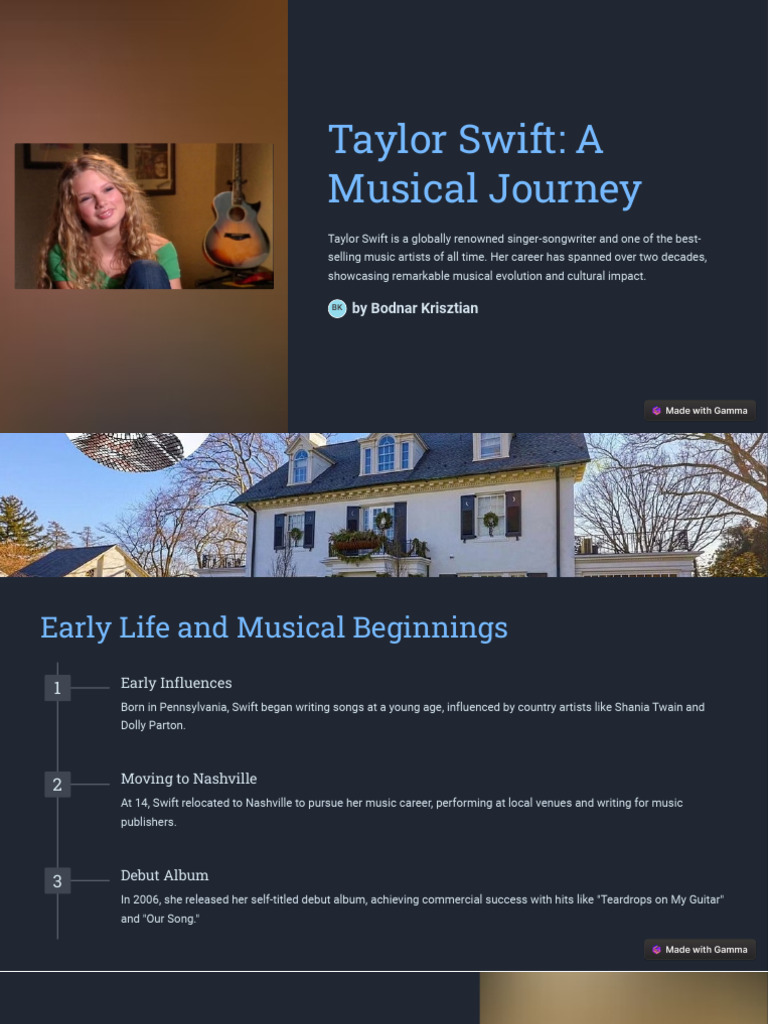 Taylor Swift A Musical Journey | PDF | Taylor Swift | American Styles ...
