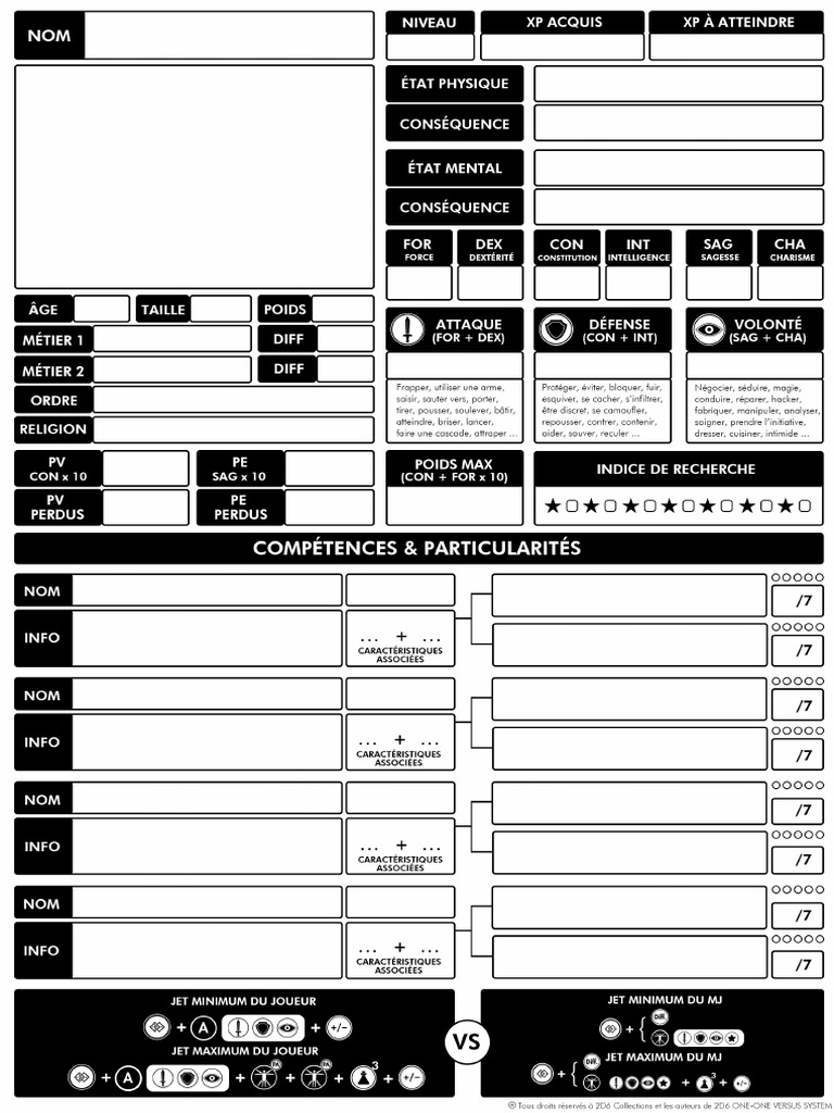 Fiche Perso 1 - Identité | PDF