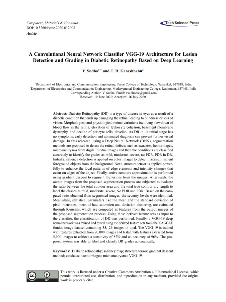 A Convolutional Neural Network Classifier VGG-19 A | PDF | Image Segmentation | Deep Learning