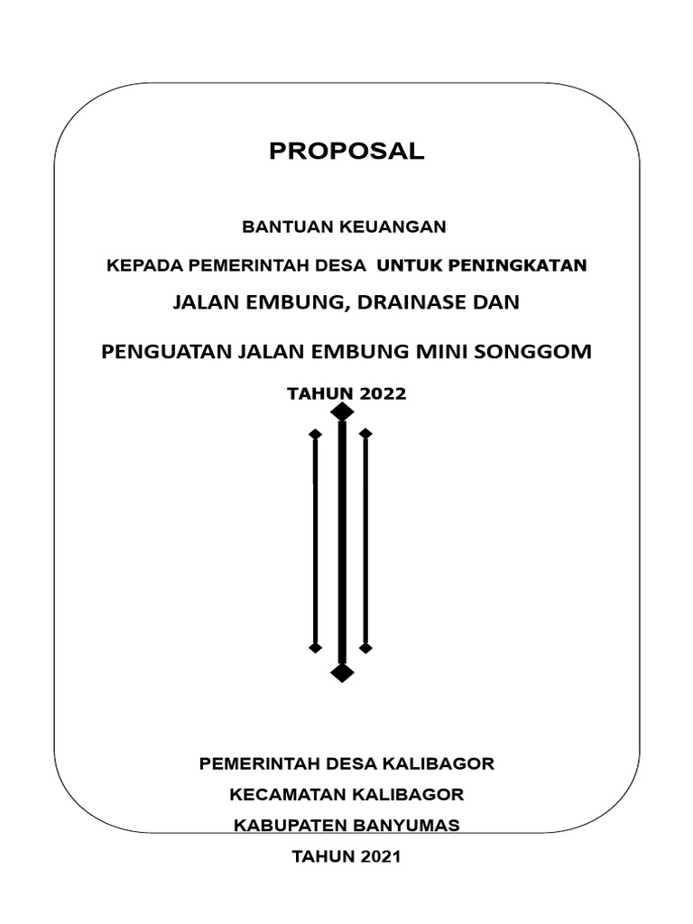 Proposal Jalan Embung | PDF | Griya & Taman | Sains & Matematika