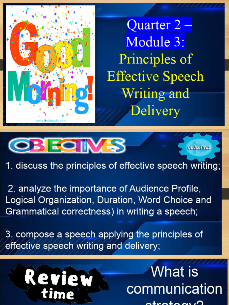 Principles of Effective Speech Writing | PDF | Word | Speech