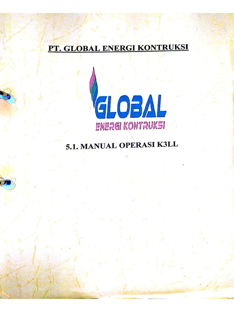 5.1 Manual Operasi K3LL | PDF