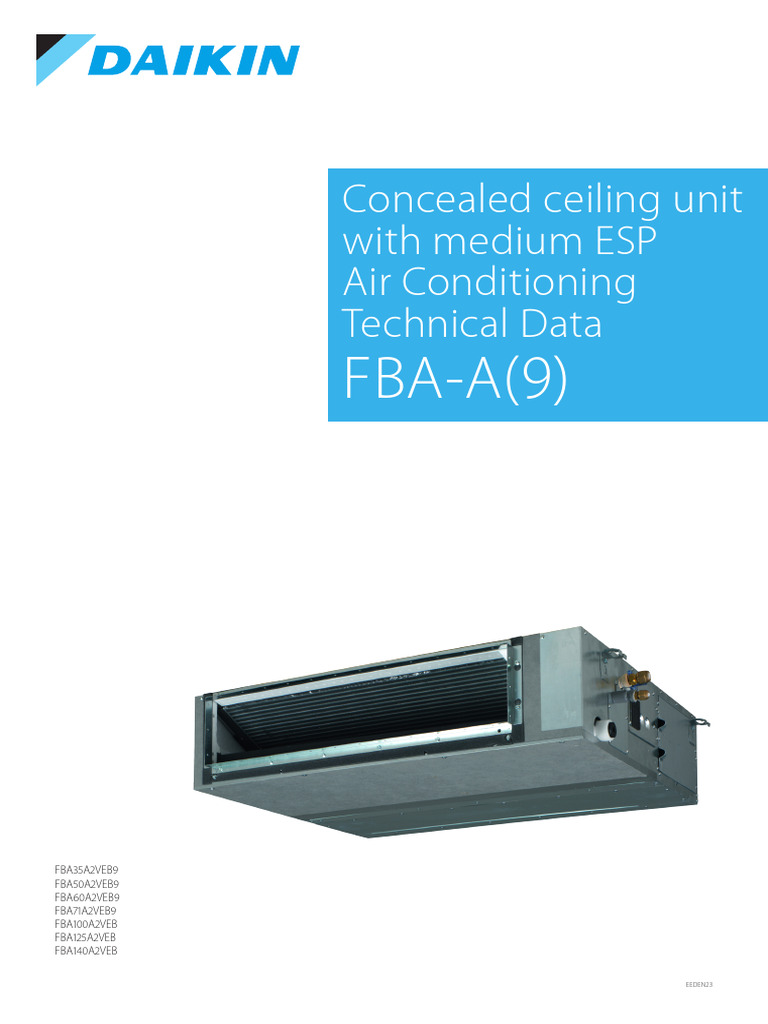 FBA-A9 Data Books EEDEN23 English | PDF | Air Conditioning | Power Supply