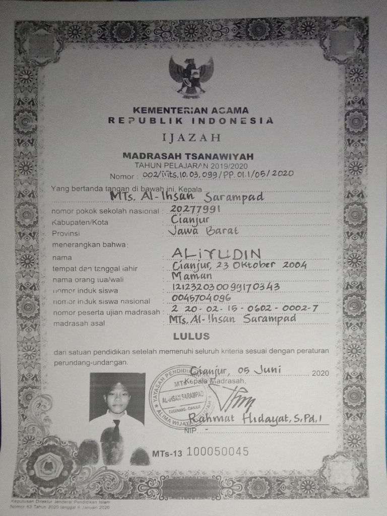 Ijazah Mts | PDF