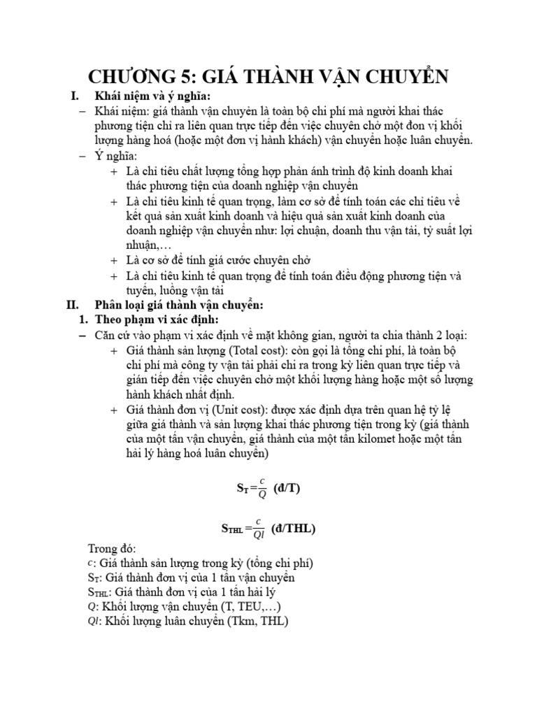 CHƯƠNG 5 KTVT | PDF