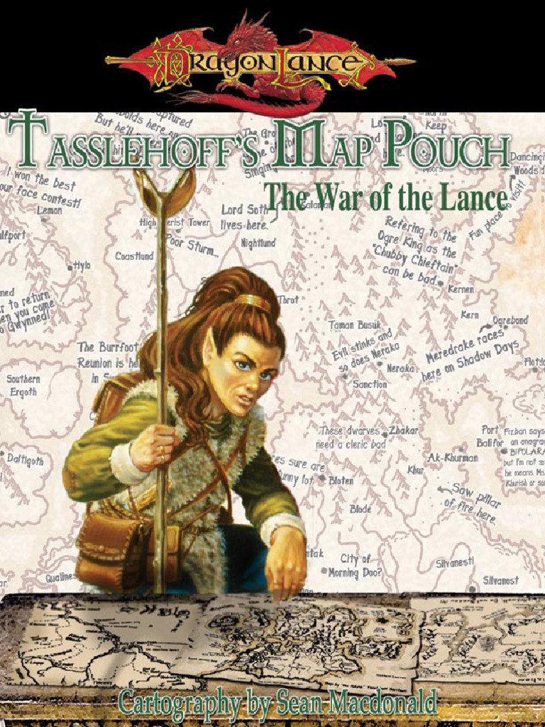 Dragonlance - Tasslehoff's Map Pouch The War of The Lance (ingles) | PDF