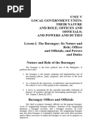 Duties of Barangay Officials Explained | PDF | Welfare | Justice