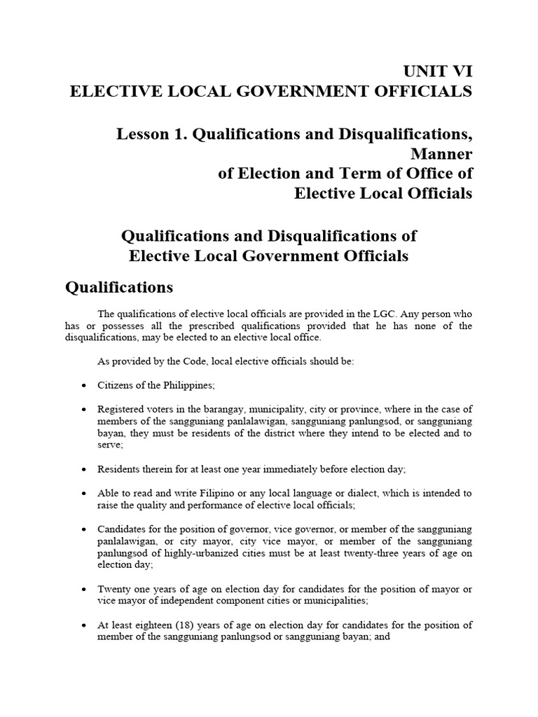 Unit 6 Elective | PDF | Complaint | Elections