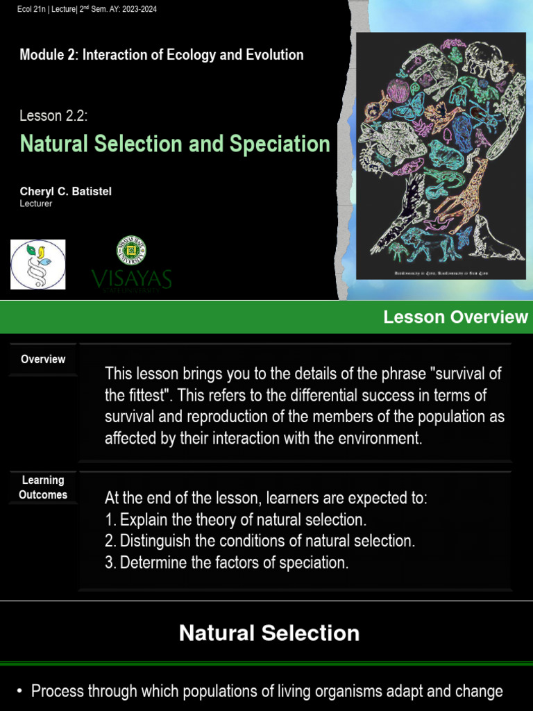 Lesson 2.2_Natural Selection and Speciation | PDF | Natural Selection ...