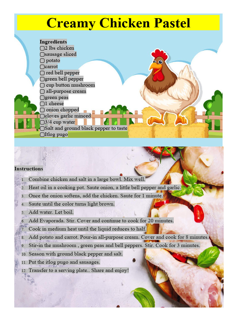 Chicken Pastel | PDF