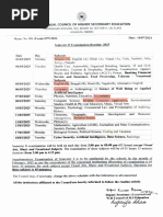 HS Exam Routine 2026 - West Bengal | PDF