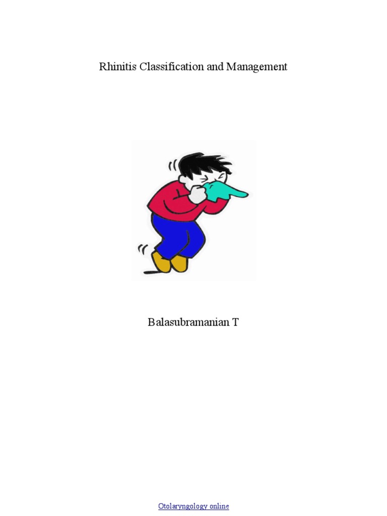 Rhinitis Types and Management Overview | PDF | Allergen | Allergy