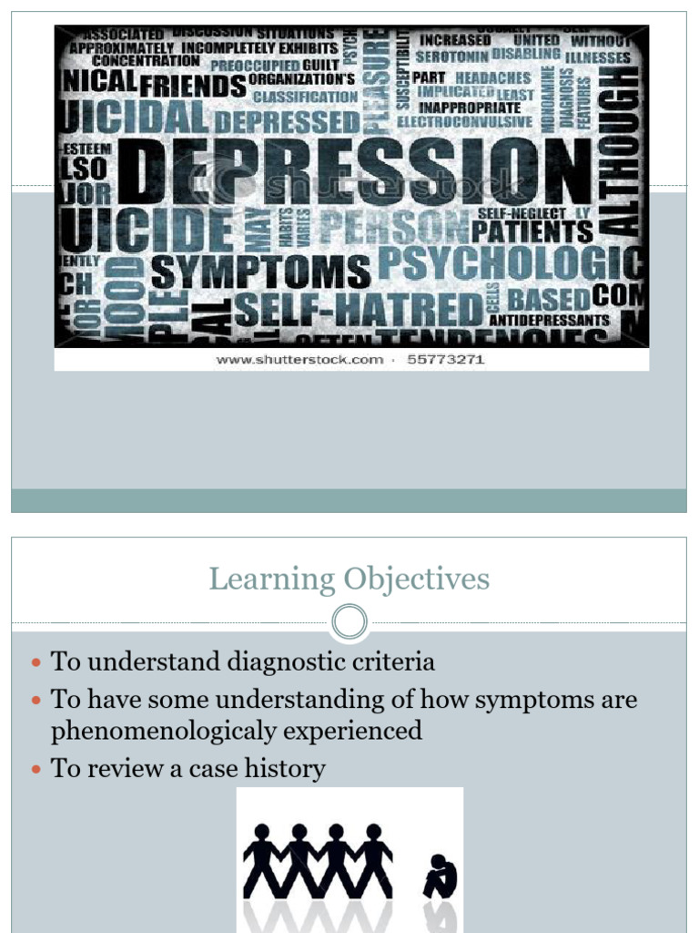 Week 123 - Depression Case Study - Richard Maggs | PDF | Major ...