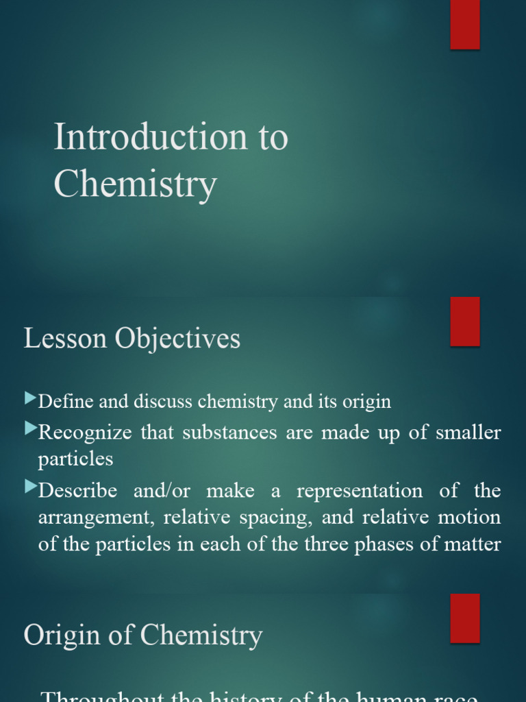 Introduction To Chemistry Students | PDF | Chemistry | Matter