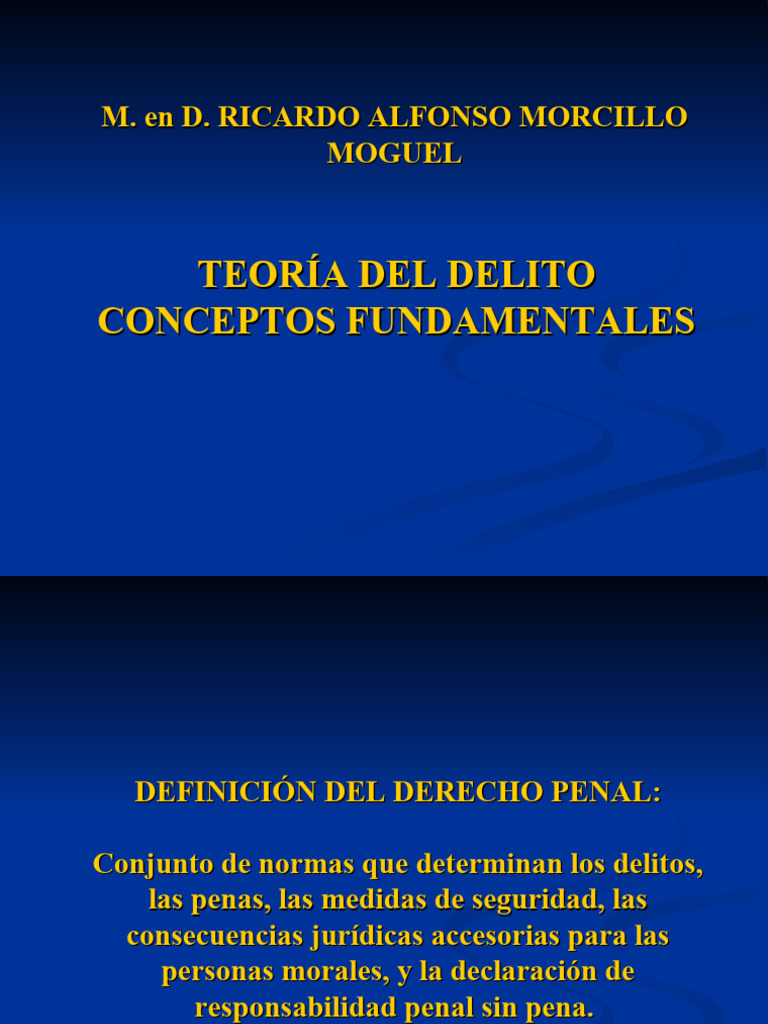 Elementos Del Delito | PDF | Intención (Derecho Penal) | Derecho penal