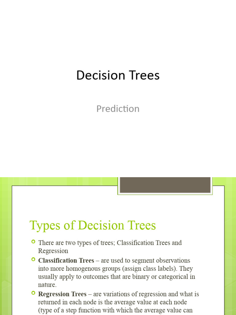 Decision Trees | PDF | Algorithms And Data Structures | Algorithms Decision Trees | PDF | Algorithms And Data Structures | Algorithms