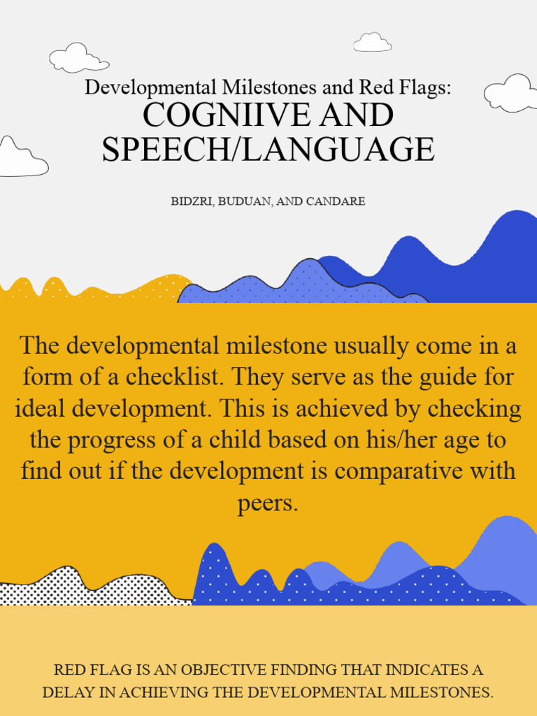 Developmental Milestones and Red Flags | PDF | Child Development | Speech Developmental Milestones and Red Flags | PDF | Child Development | Speech