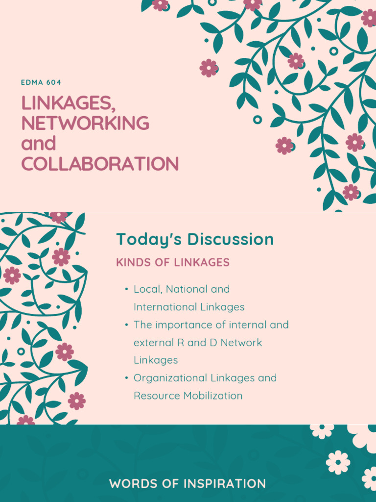 Kinds of Linkages - Abigael | PDF | Collaboration | Teachers