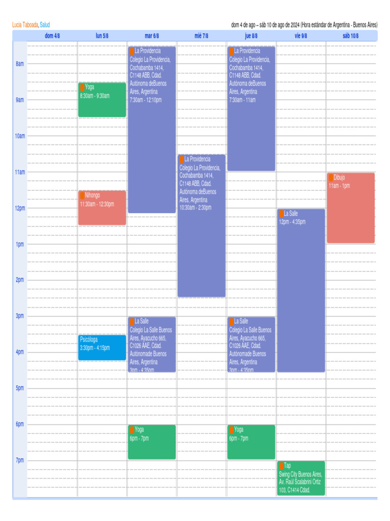 Horarios 2doc 2024 | PDF