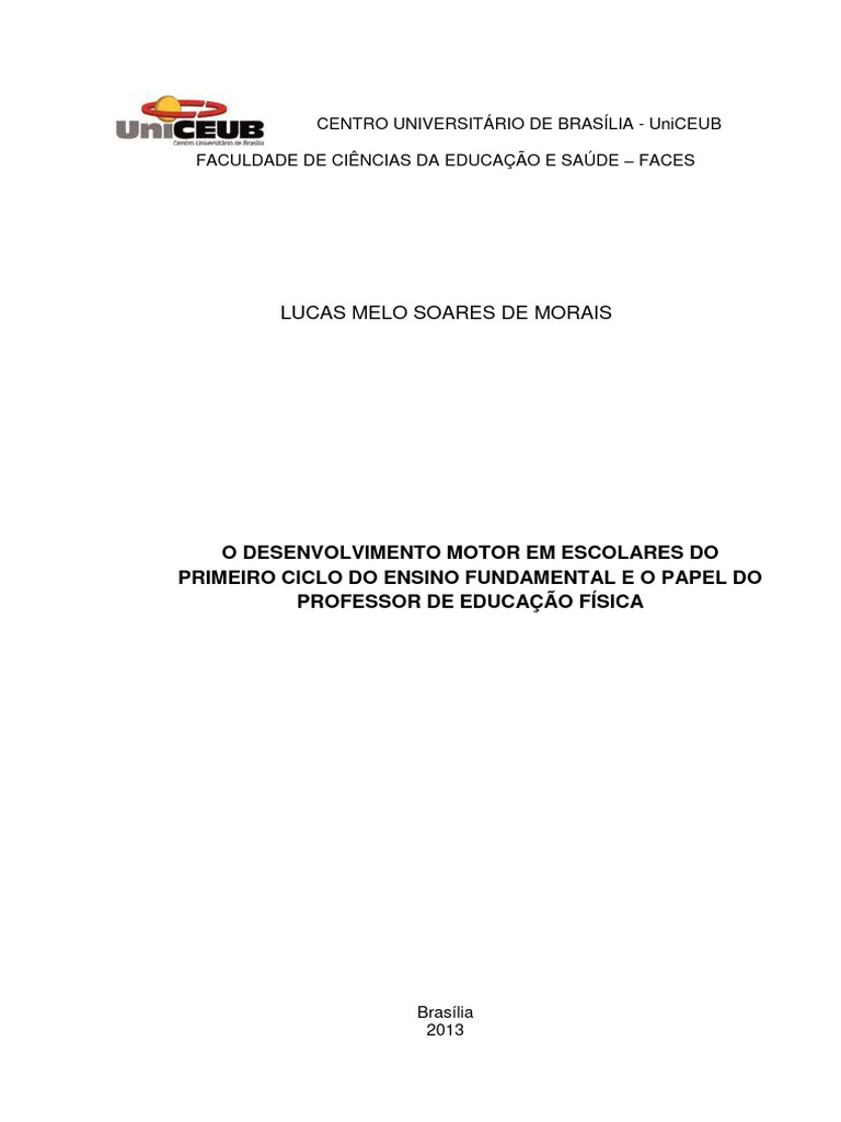 TCC Desenvolvimento Motor | PDF