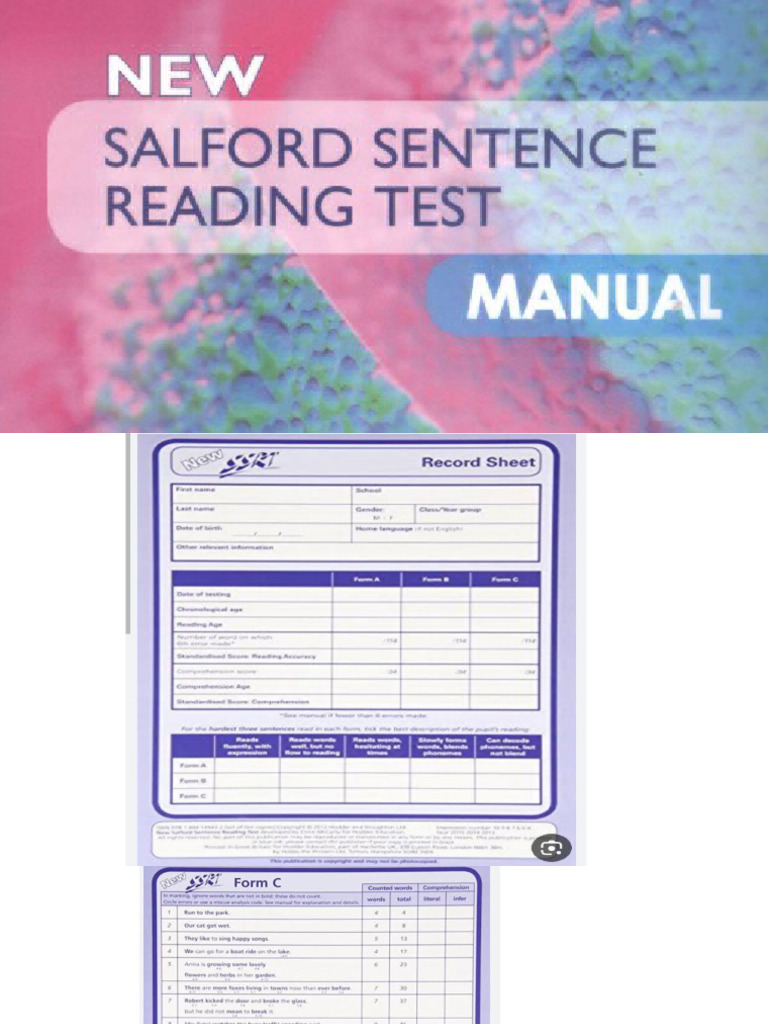 Salford Test | PDF
