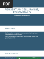 Pengertian Cell Dan Range & Perbedaan Baris Dan Kolom (Row Dan Column ...
