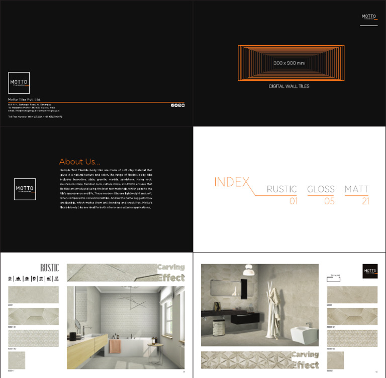 300x900 MM Digital Wall Tile | PDF