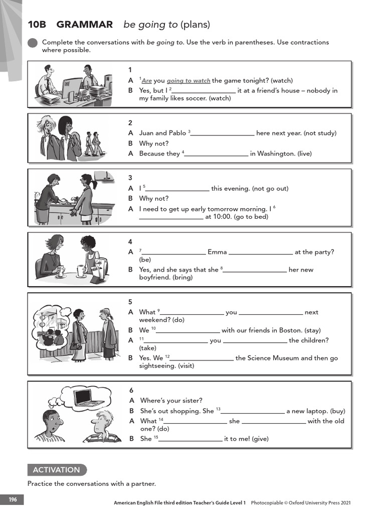 AEF3e Level 1 TG PCM Grammar 10B | PDF