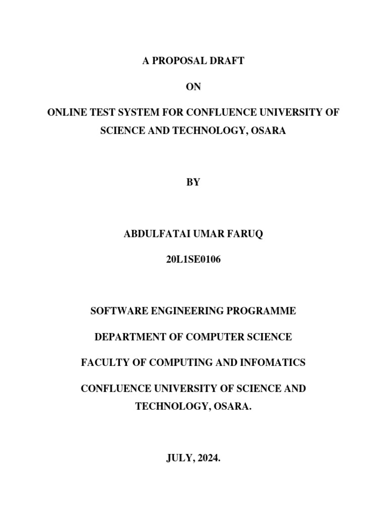 Version of The Proposal | PDF | Usability | Computer Security