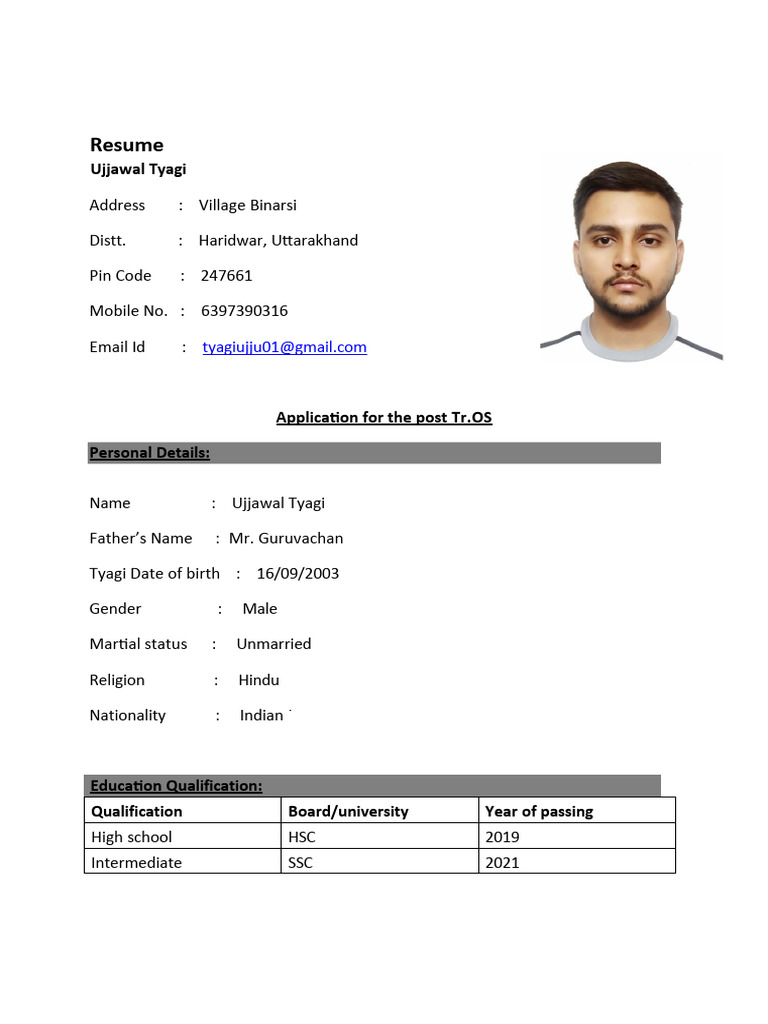 Ujjwal Tyagi Resume 2 | PDF